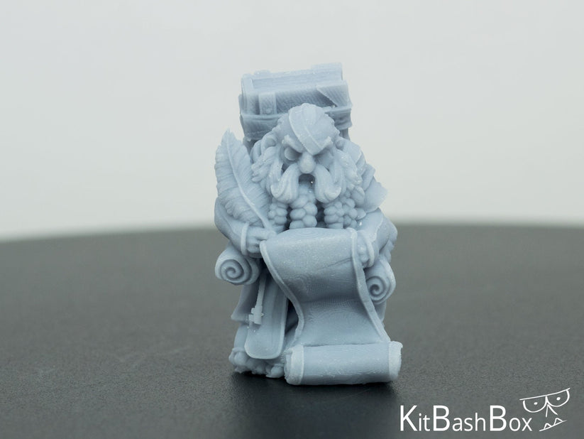Dwarf Scribe: Keeper of Chronicles 3D Resin Printed Tabletop Model ...